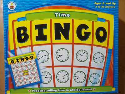 Time Bingo Game EDUCATIONAL Game COMPLETE | eBay