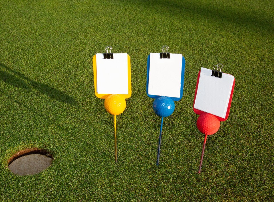 Golf ball, 4 x Nearest The Pin / Longest Drive Markers. Clubs ...