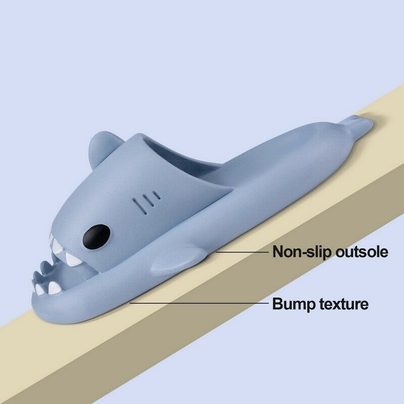 Cloud Shark Slides Adult Cartoon Funny Slides Cute Shark Slippers for ...