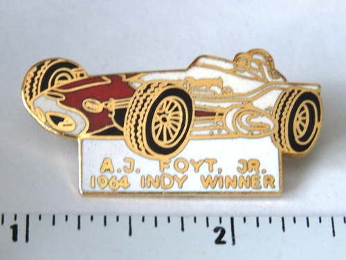 1964 A J Foyt Indianapolis 500 Racing Pin Winner | eBay