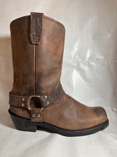 Durango Brown Leather Harness Western Boots Men's Size 10M | eBay