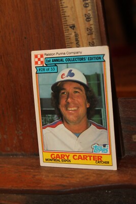 MLB Baseball Trading Card 1984 Ralston Purina Topps Gary Carter Expos ...