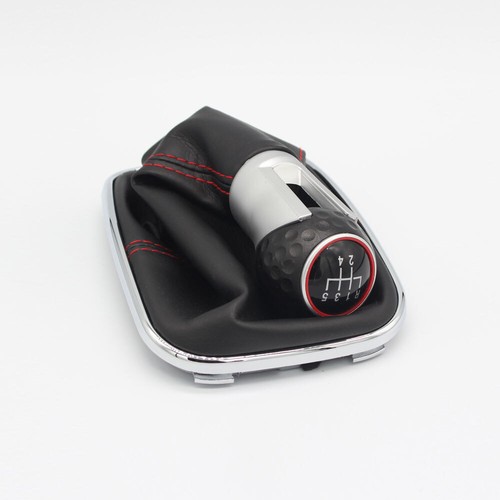 5 Speed Gear Shift Knob Boot For VW Golf 4 IV MK4 GTI R32 Bora Jetta ...