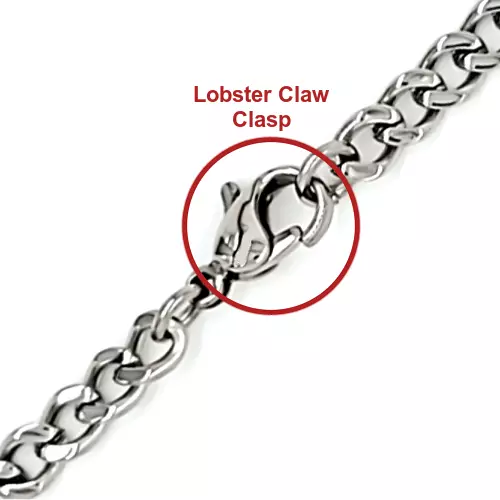 MLB New York Yankees Large Team Logo Necklace on a Stainless-Steel Curb ...