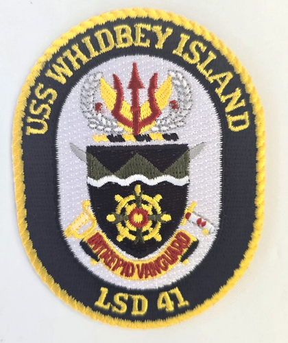 USS Whidbey Island LSD 41 Dock Landing Ship Patch Sew On | eBay