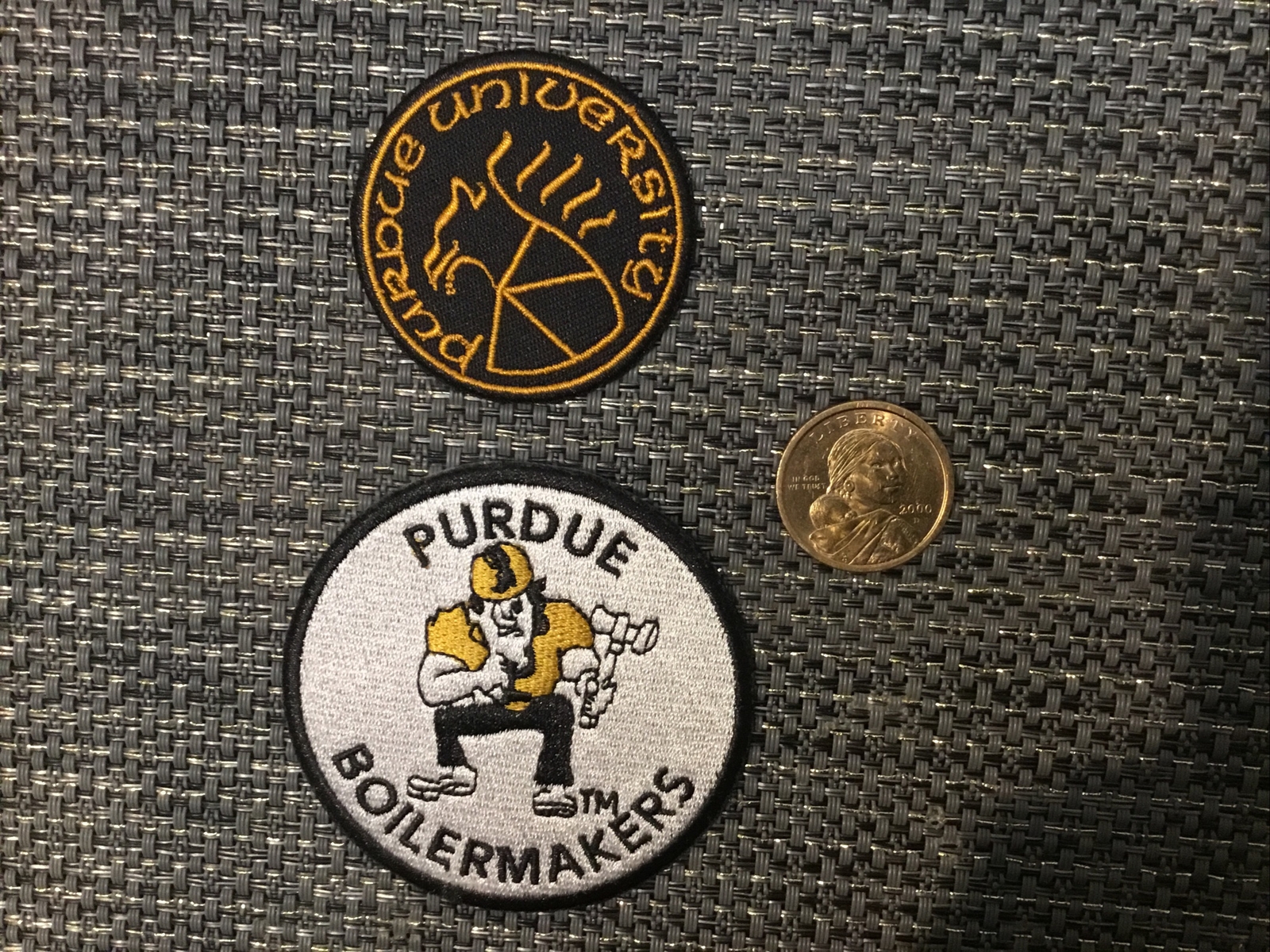 2 PURDUE UNIVERSITY BOILERMAKERS iron on embroidered patches Patch Lot ...