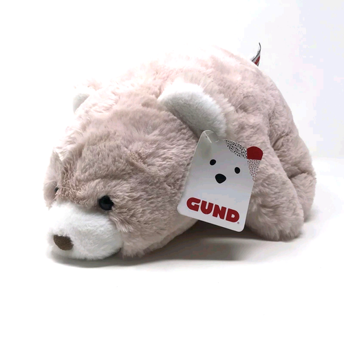 GUND SNUFFLES PINK WHITE BEAR STUFFED PLUSH ANIMAL No. 6050370 WITH ...