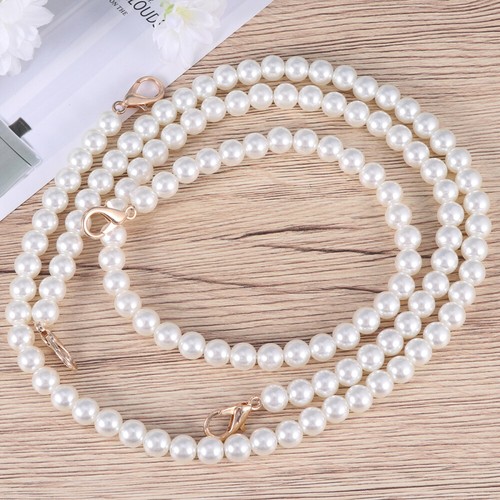2pcs Pearl Chain Replacement Bag Handles Pearl Bag Handles Handbag ...