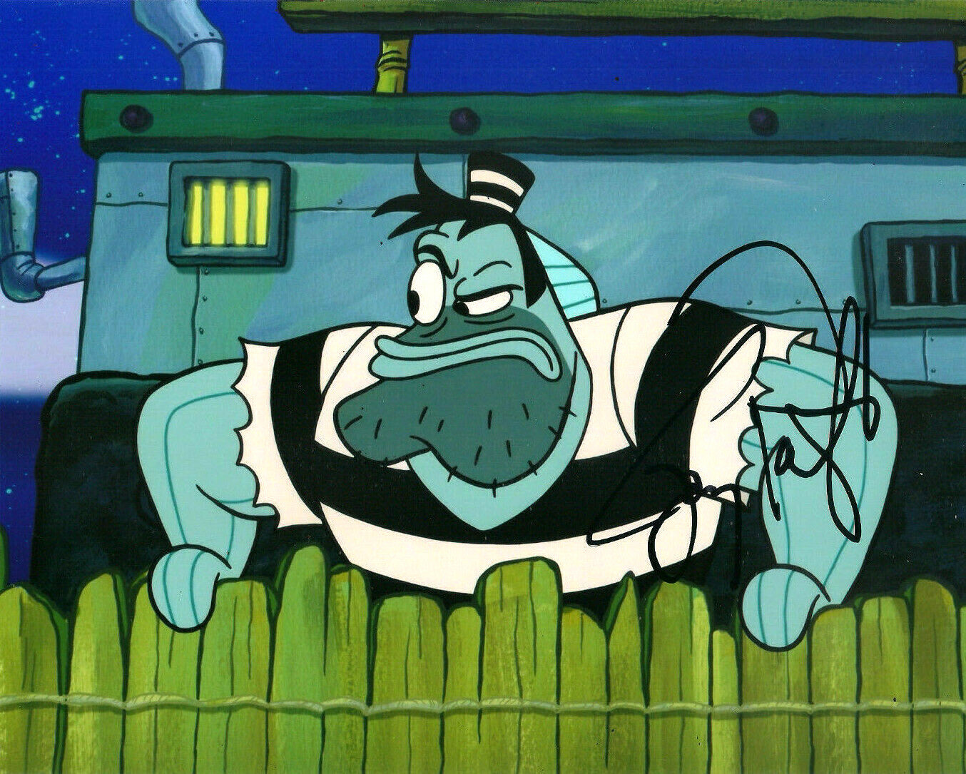 JOE PANTOLIANO SPONGEBOB SQUAREPANTS STICKYFINS WHITING SIGNED 8X10 ...