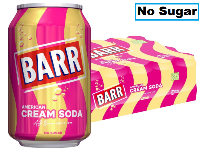 Barr Cherryade Lemonade DNB Shandy Cola Bubblegum Ginger Fizzy Drink ...