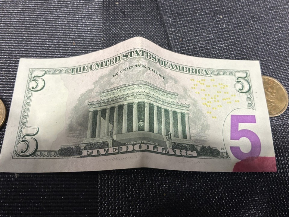 Repeater 2021 $5 Five Dollar Bill Fancy Serial Number Note 73335152 ...