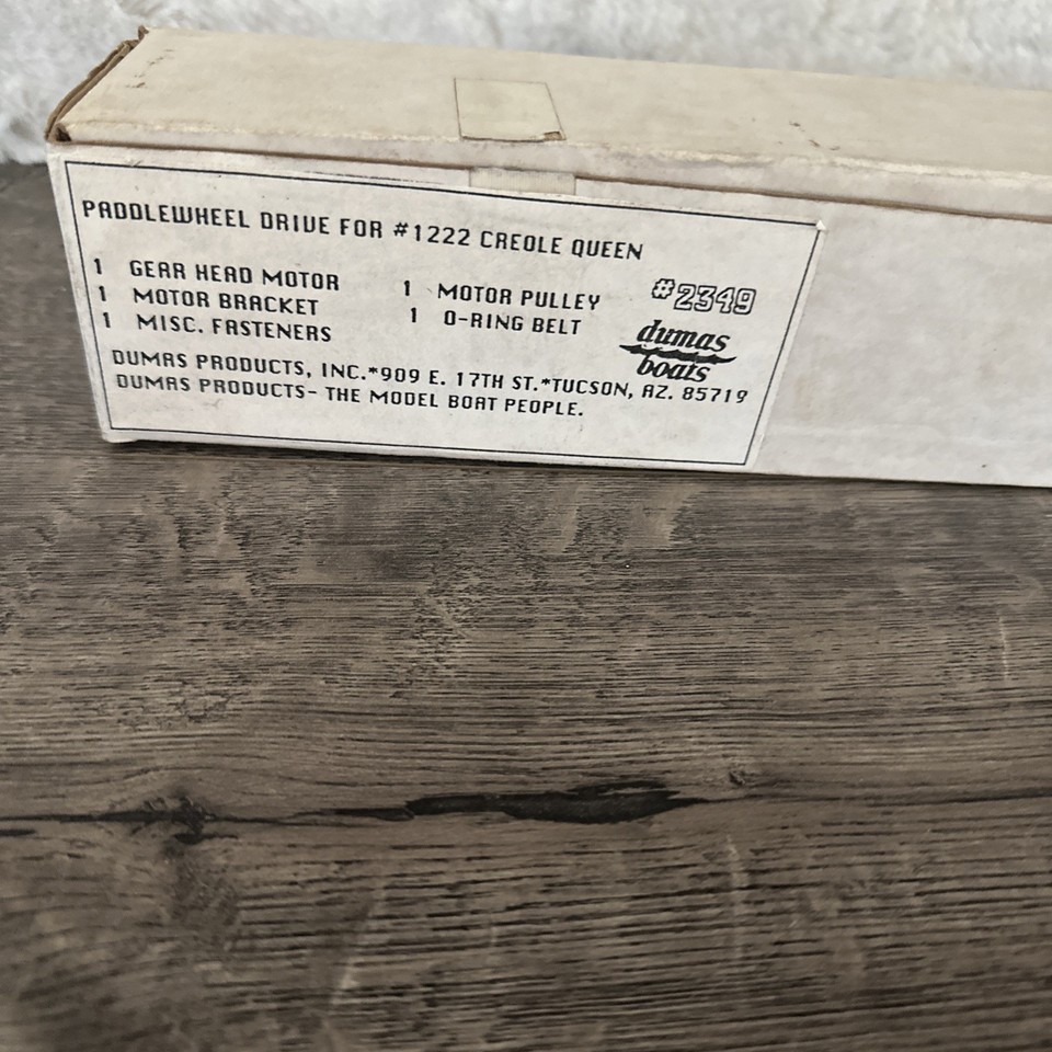 Vtg NOS Dumas Paddlewheel Drive 2349 DUM2349 For CREOLE QUEEN Boat Kit ...
