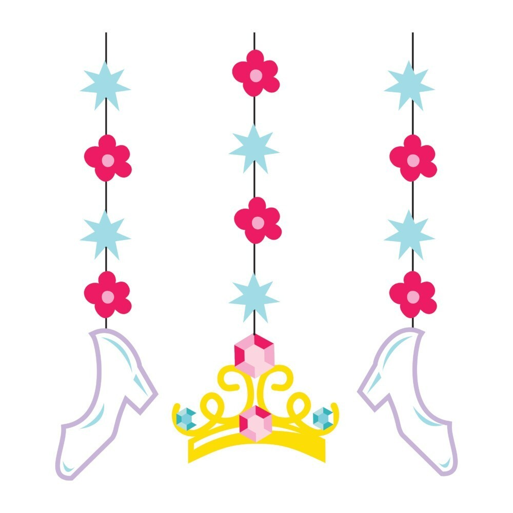 Castle Fun Princess Birthday Party Fancy Hanging Cutouts Decorations 91 ...