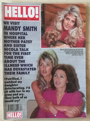 Hello! magazine, Mandy Smith, Nicola & Patsy cover, 1st of Sept1990 ...