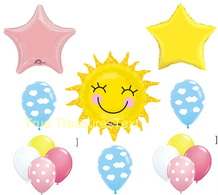 You Are My Sunshine Balloon bouquet Set 14 Piece birthday Sunshine ...