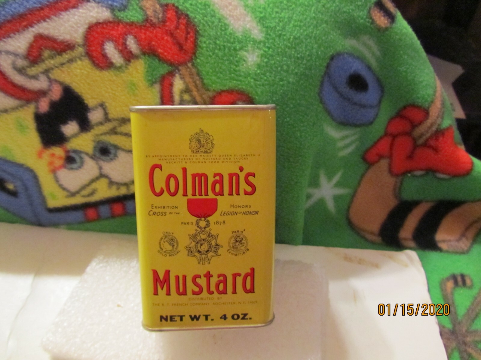 Coleman's Mustard Spice 4 oz Metal Tin Can Full Made by J&J Coleman ...