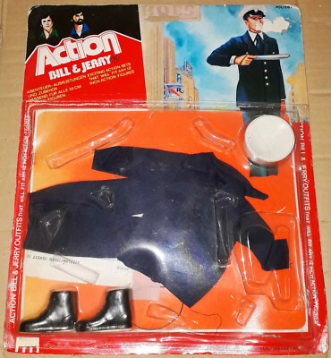 Gi Joe Knock off BILL & JERRY k/o Malsen LJN Toys POLICE OFFICER Mr ...