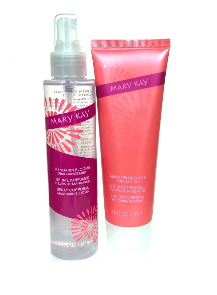 MARY KAY BODY CARE SET~MANDARIN BLOOMS~214846~BODY MIST & LOTION~NIB ...