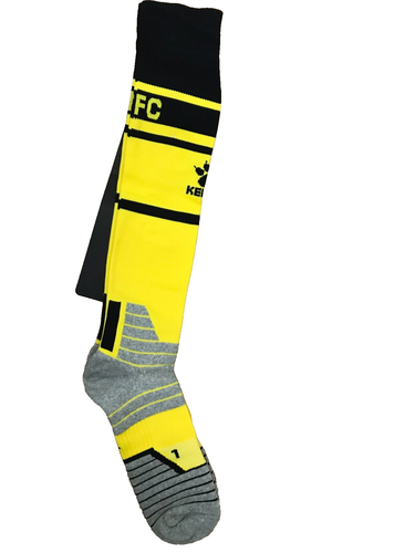 14x YELLOW FOOTBALL SOCKS FOOTBALL BUNDLE TEAM MENS SOCKS (WFC on back ...