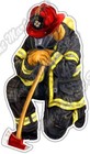 Fire Department Firefighter Flame Fireman Car Bumper Vinyl Sticker ...