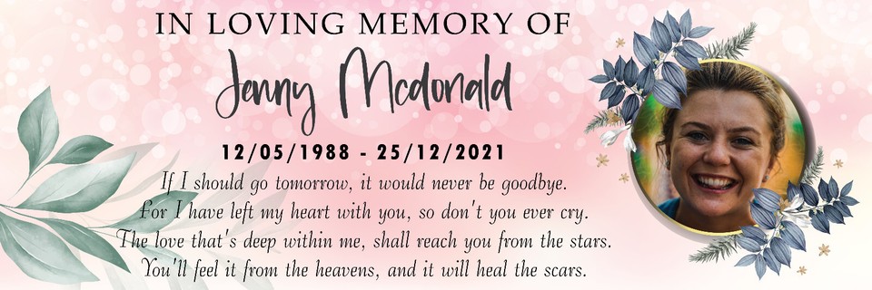 Personalised Funeral Memorial Banner with Picture 36"x12" | eBay UK