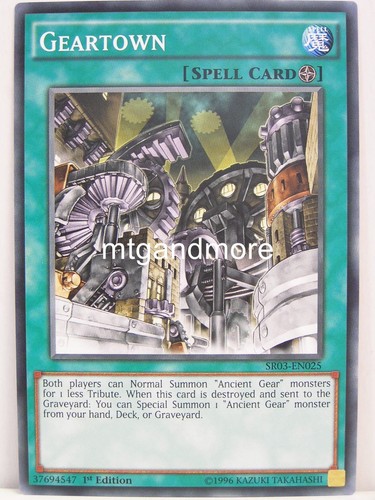 Yu-Gi-Oh 1x #025 Geartown - SR03 - Machine Reactor Structure Deck | eBay