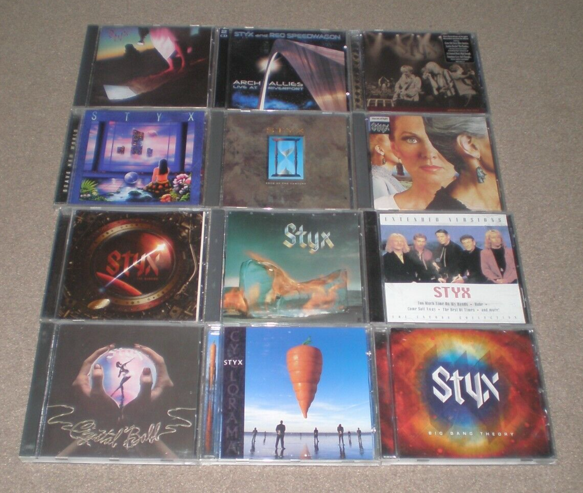 Styx CD Lot of 12 Pieces of Eight Cyclorama Brave New World Equinox ...