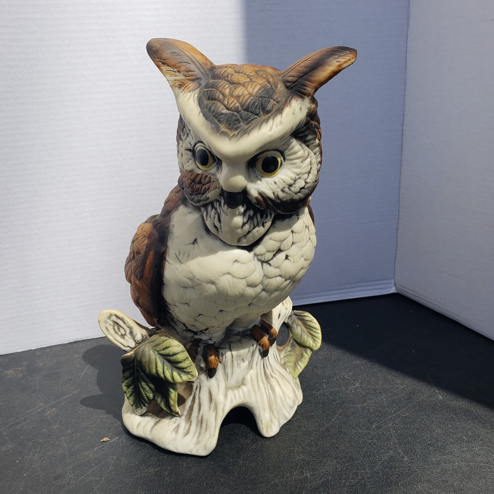 Flambro MCM 9" Ceramic Barn Owl Figurine 70s Rustic Farmhouse Decor | eBay