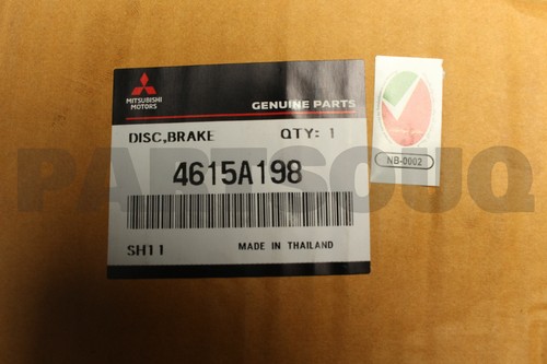 4615A198 Genuine Mitsubishi DISC,FR BRAKE | eBay