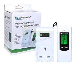 Plug in Heating Thermostat Remote Control Wireless Digital Electric RF ...