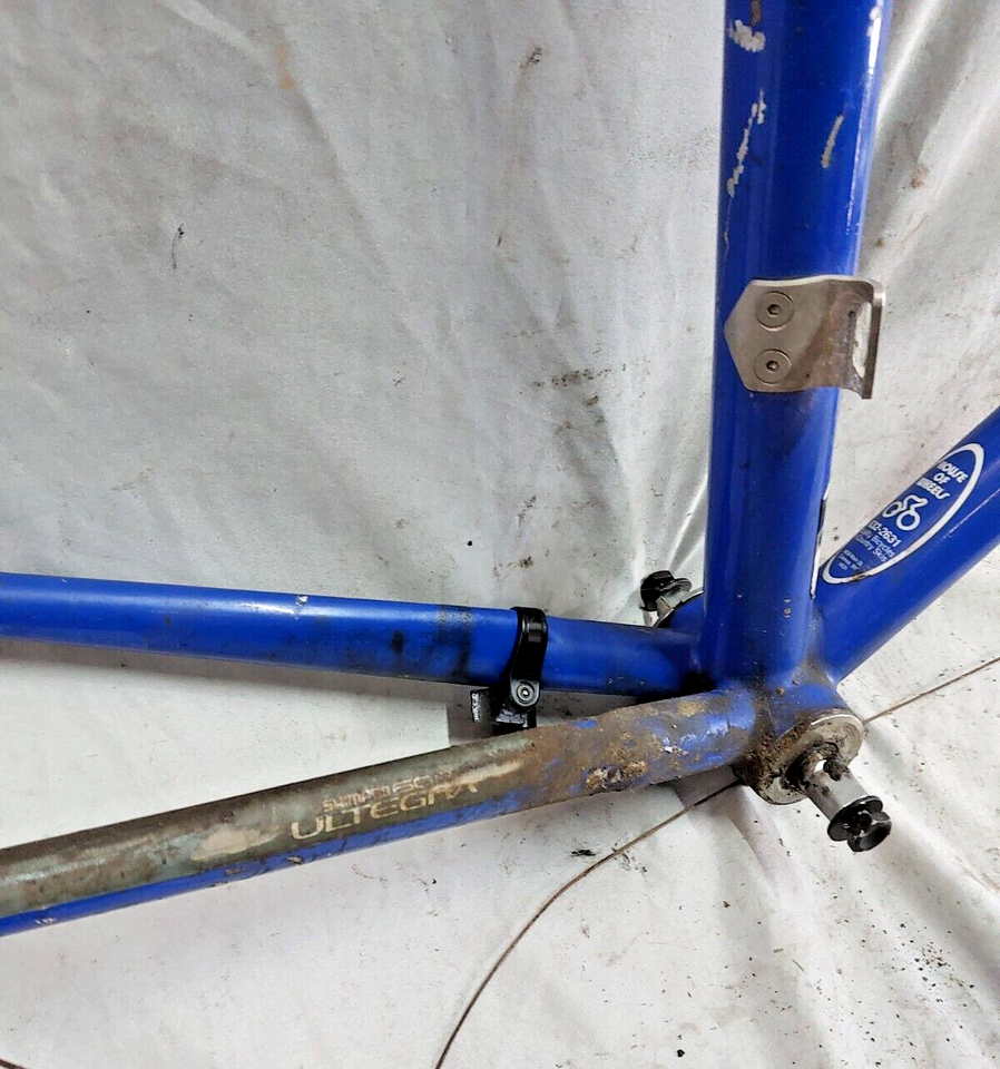 1990 Trek 1500 Racing Road Bike Frame Set Small 52cm Blue Steel Fast ...