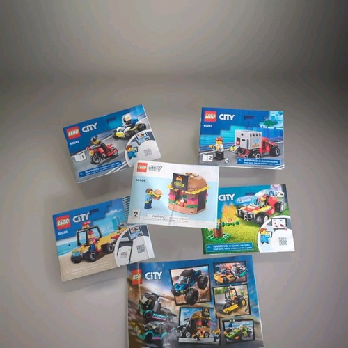 Lot Of 6 Various Lego City Instruction Manuals | eBay