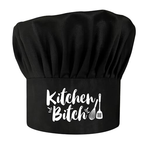 Kitchen Bxxch,Funny Chef Hat,Adjustable Kitchen Cooking Hat for Women ...