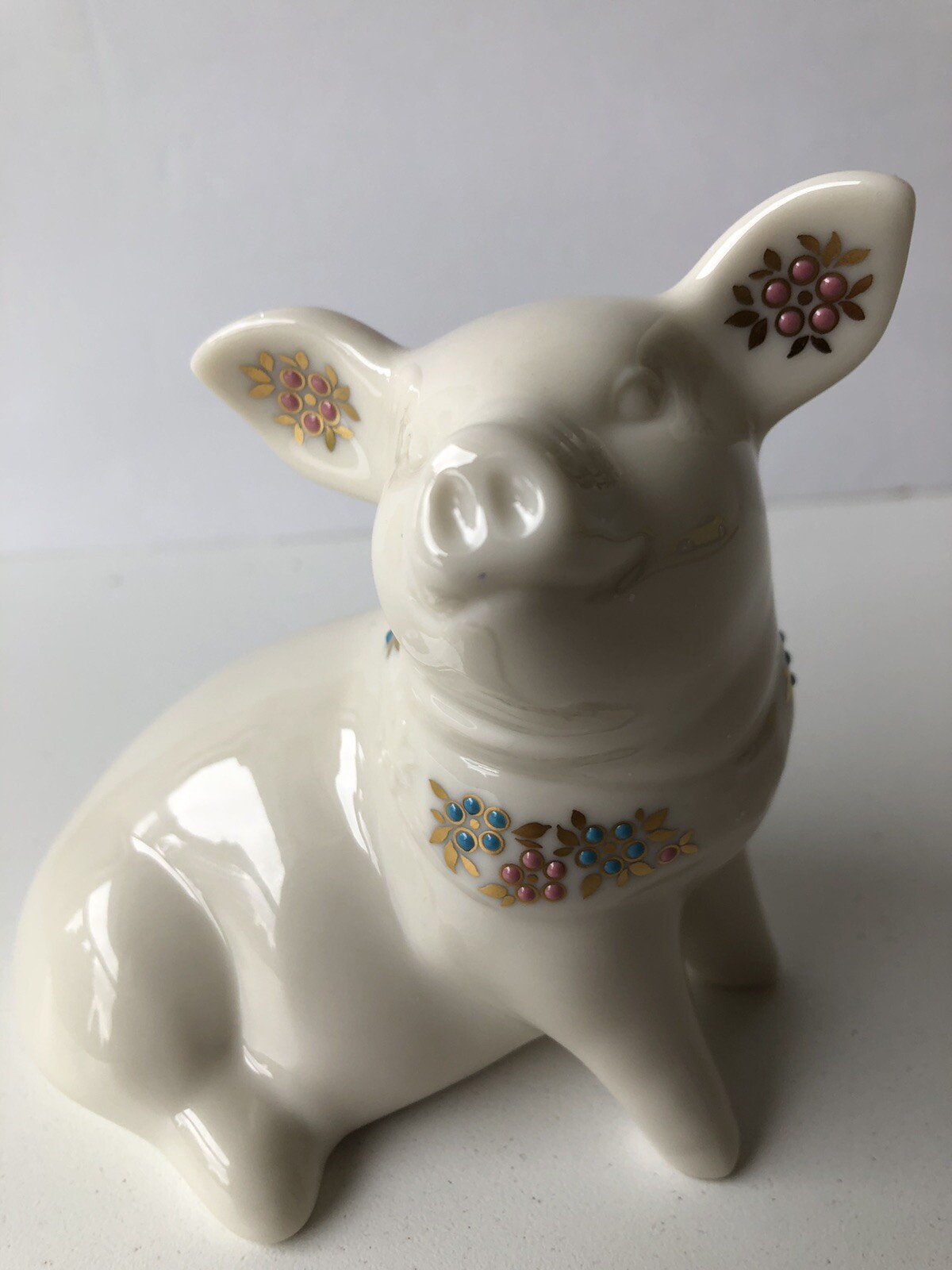Lenox China Jewels Collection Pig Figurine Porcelain 4" Tall USA 1992 ...