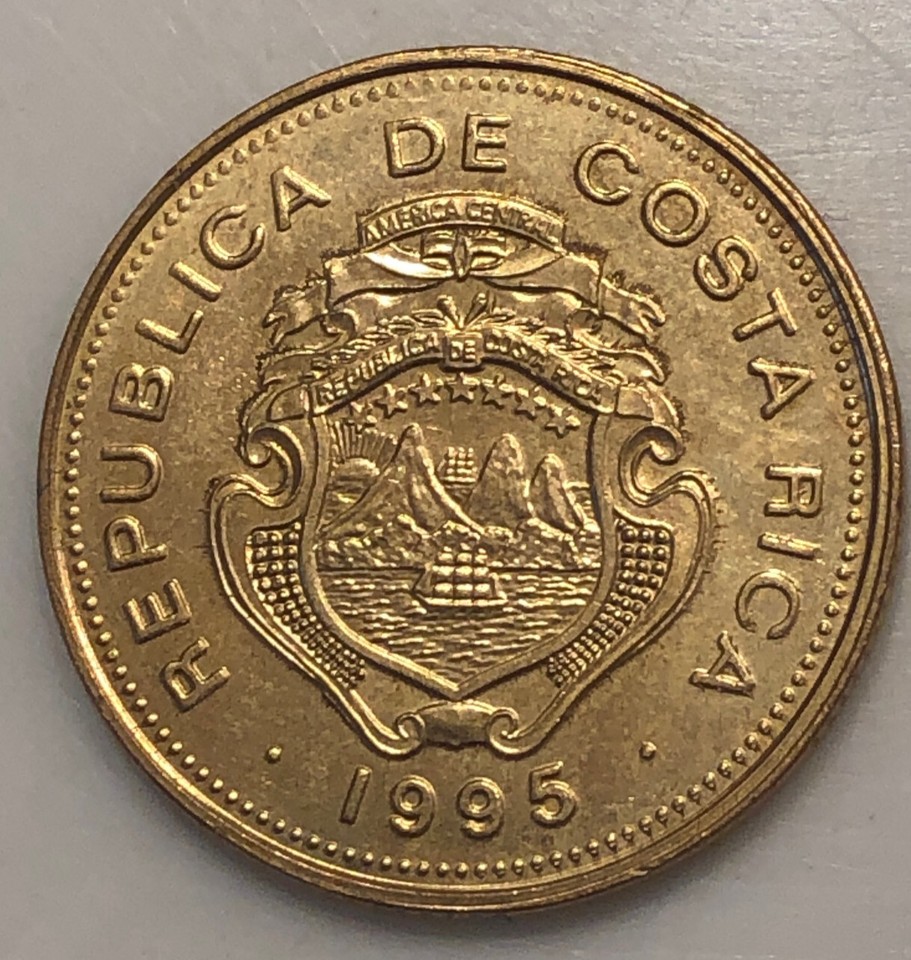 Coin Costa Rica 25 Colones 1995, KM229 | eBay