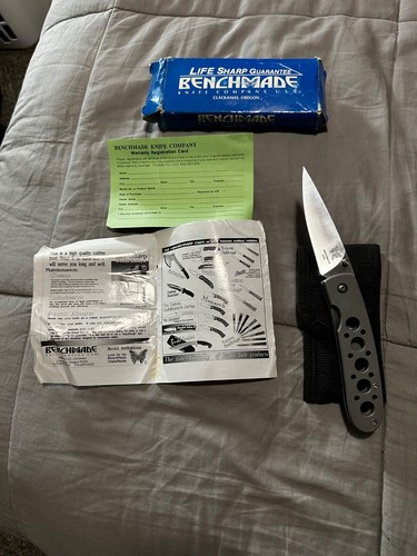 Vintage Benchmade🦋 625 LEOPARD 'Crawford Design' Air- Alum ATS 34 blade ...