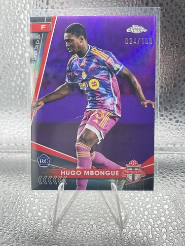 2024 Topps Chrome MLS Hugo Mbongue Toronto FC Purple Refractor RC /199 ...