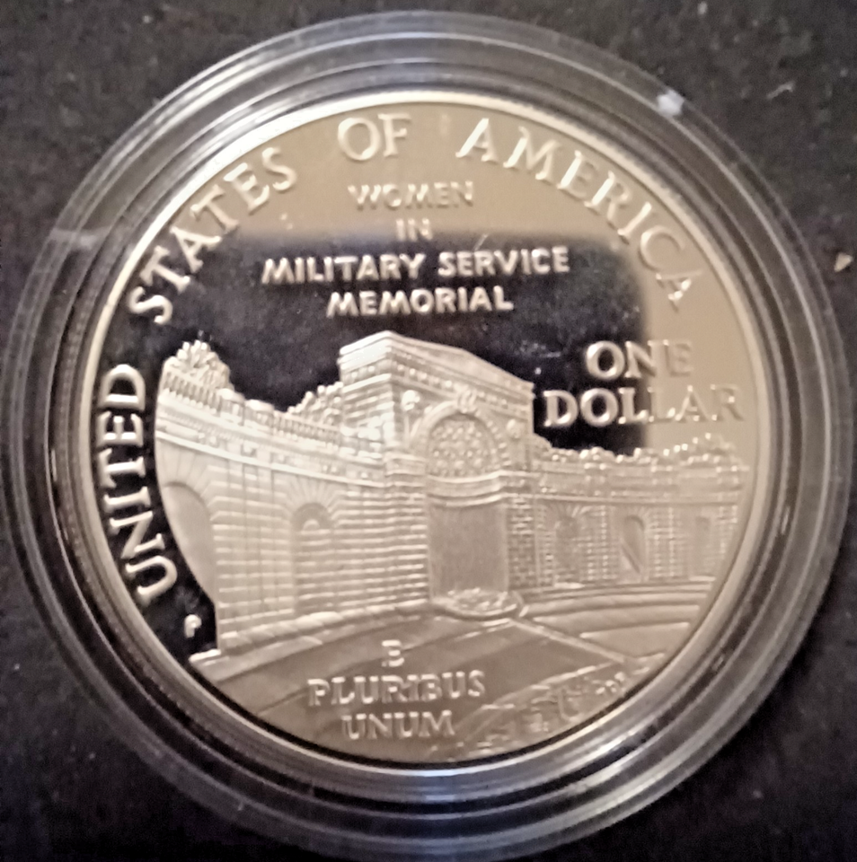 1994-P $1 Women in Military Service Proof Commemorative Silver Dollar ...