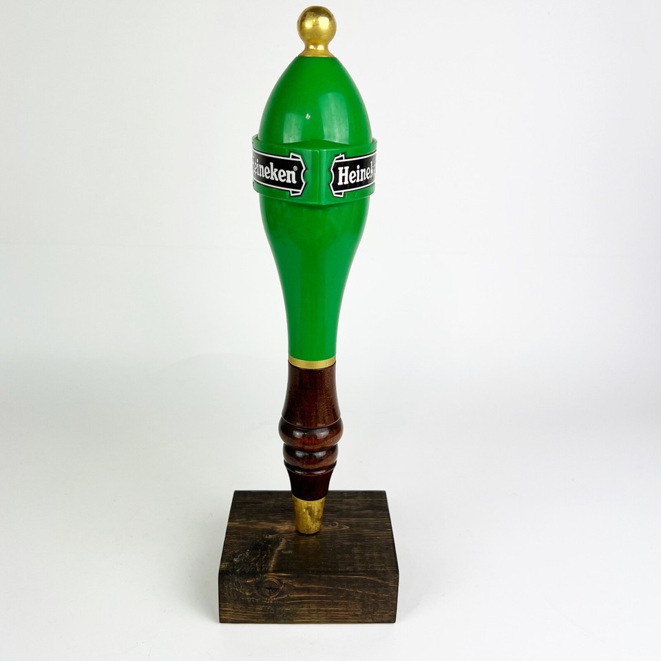 Heineken Draft Beer Tap Handle Red Star Green 11.5” Vintage | eBay