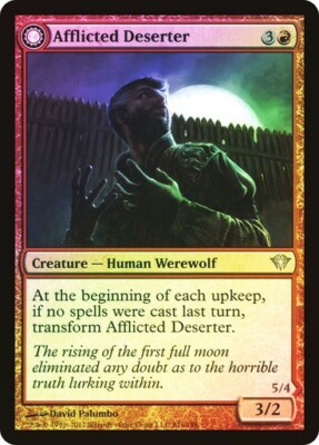 Dark Ascension MTG FOIL Afflicted Deserter Magic | eBay