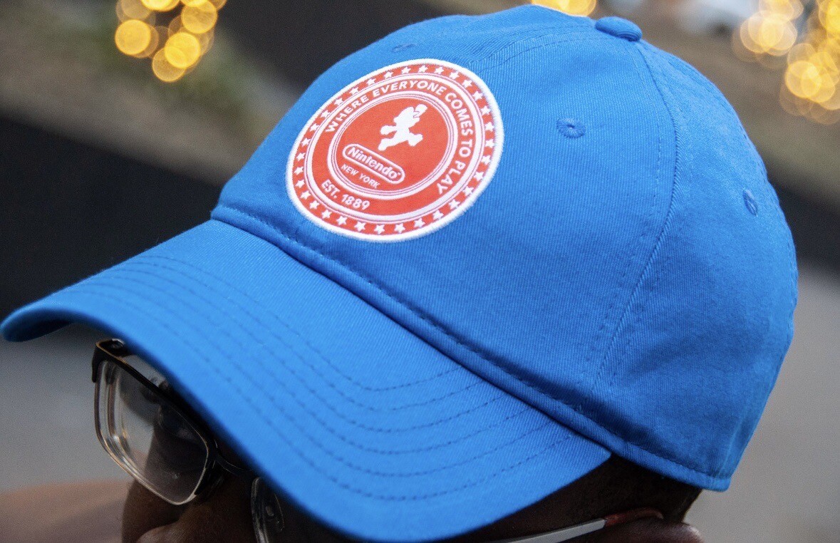 Nintendo World NY New York MARIO 1889 Coin Logo Official Hat Cap - Blue ...