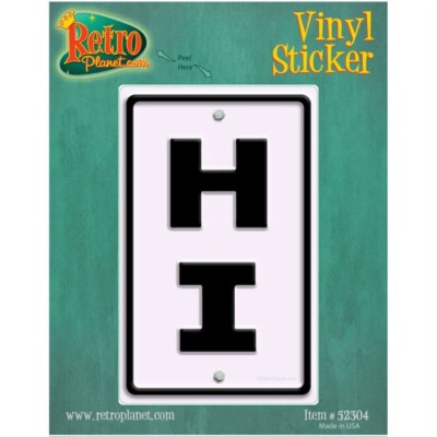 Hawaii HI State Abbreviation Freeway Marker US Travel Vinyl Sticker 2.8 ...