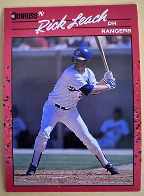 1990 Donruss Baseball Card #613 Rick Leach Texas Rangers No dot card | eBay