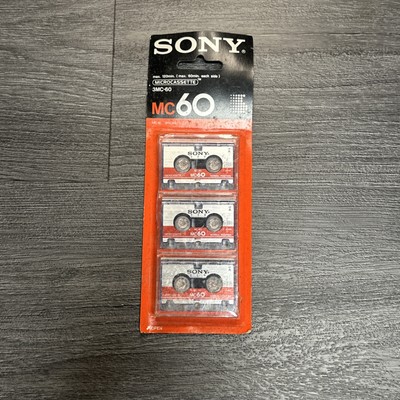Sony MC-60 Microcassette Blank Tapes 3 Pack New NOS | eBay