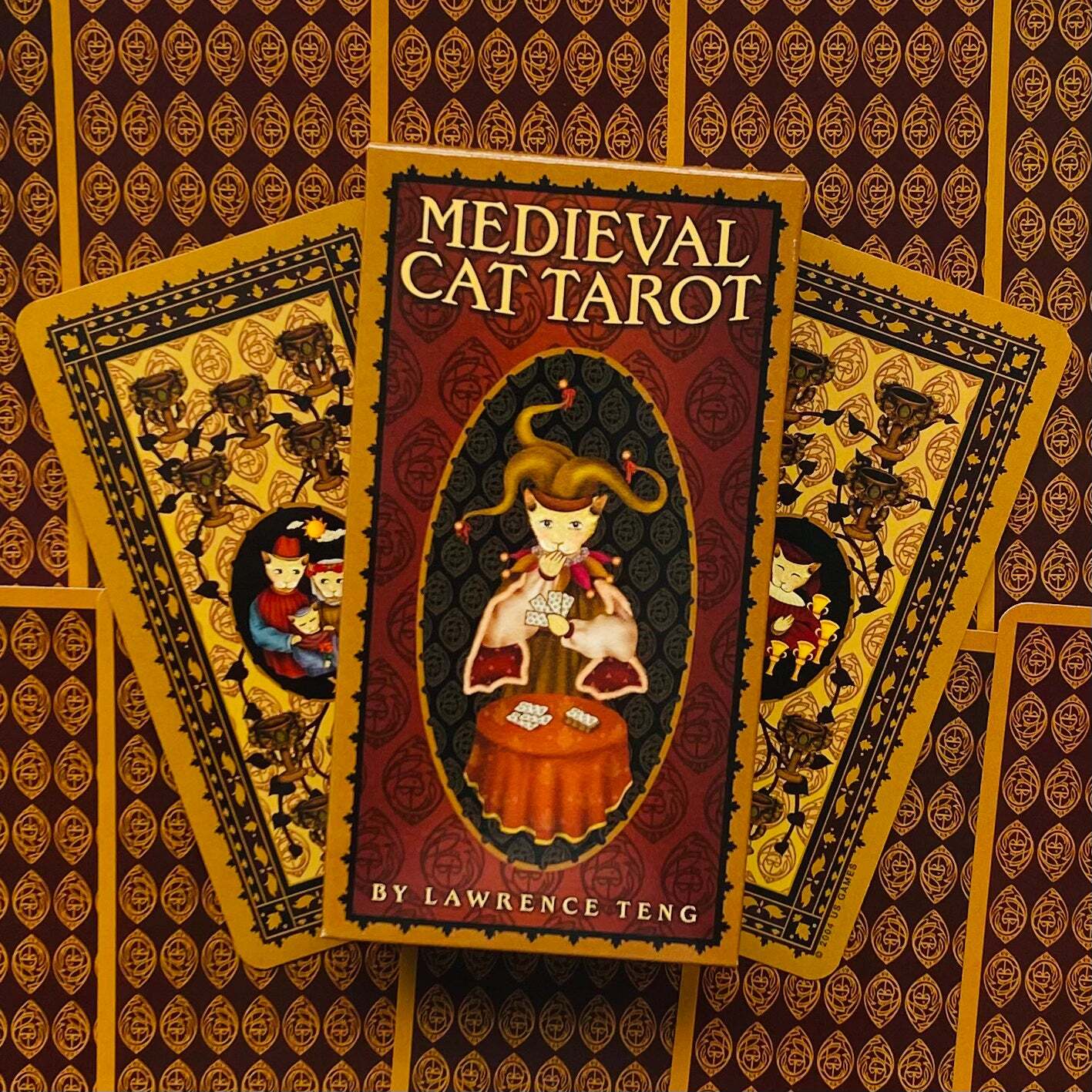 Medieval Cat Tarot by Lawrence Teng and Gina Pace (2005, Hardcover) for ...