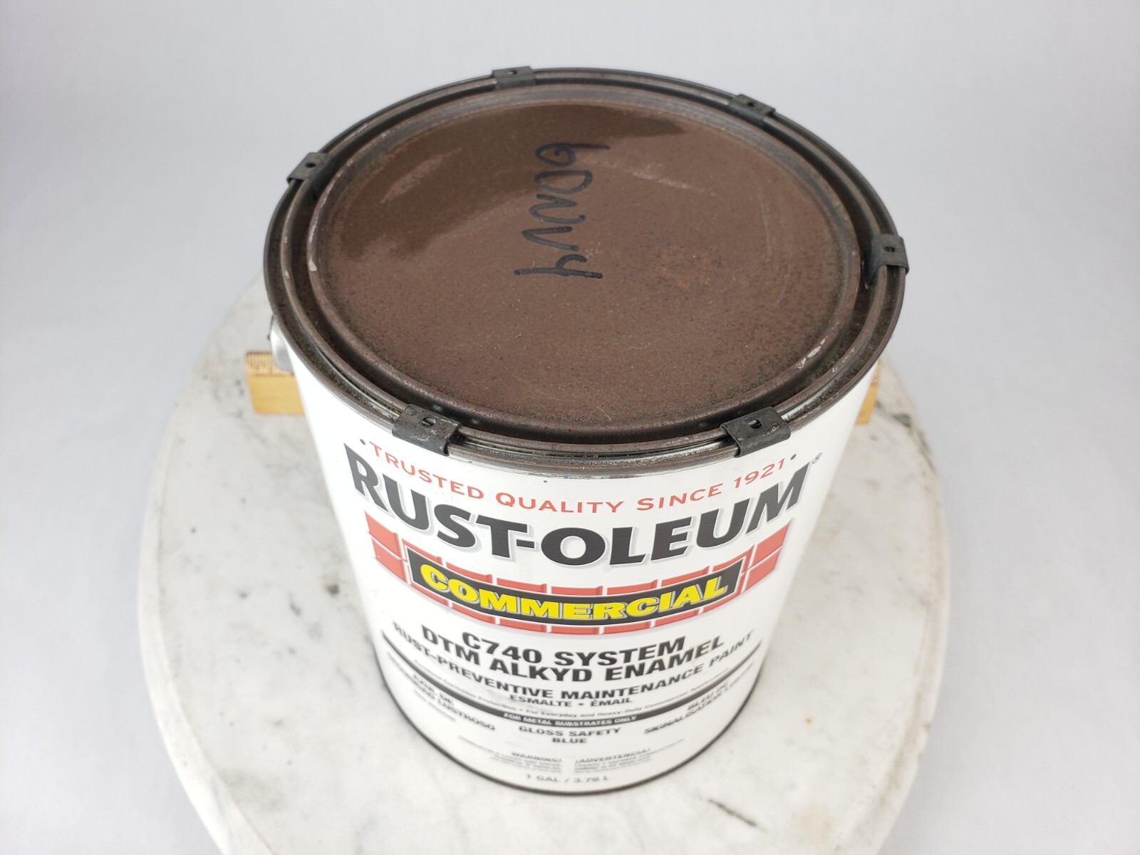 Rust-Oleum Commercial C740 Gloss Safety Blue Dtm Alkyd Enamel Rust ...