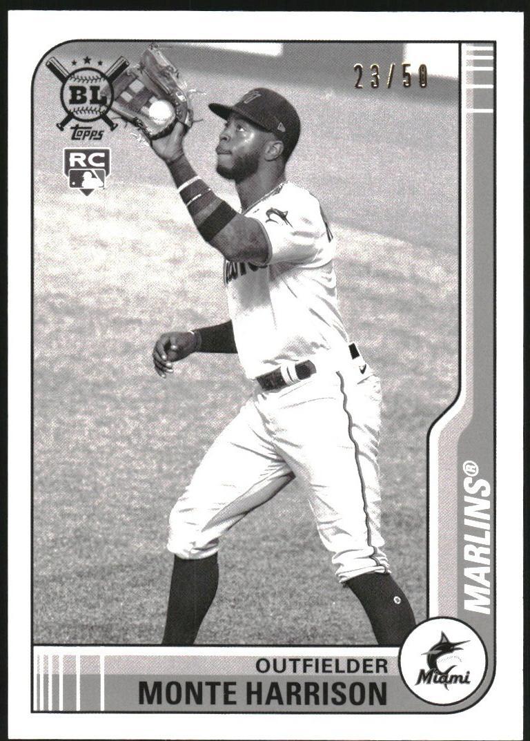 2021 Topps Big League - Veterans & Rookies Monte Harrison #74 Black ...
