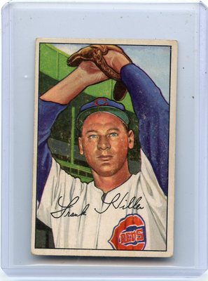 1952 BOWMAN BASEBALL #114 FRANK HILLER, CINCINNATI REDS, SET BREAK ...
