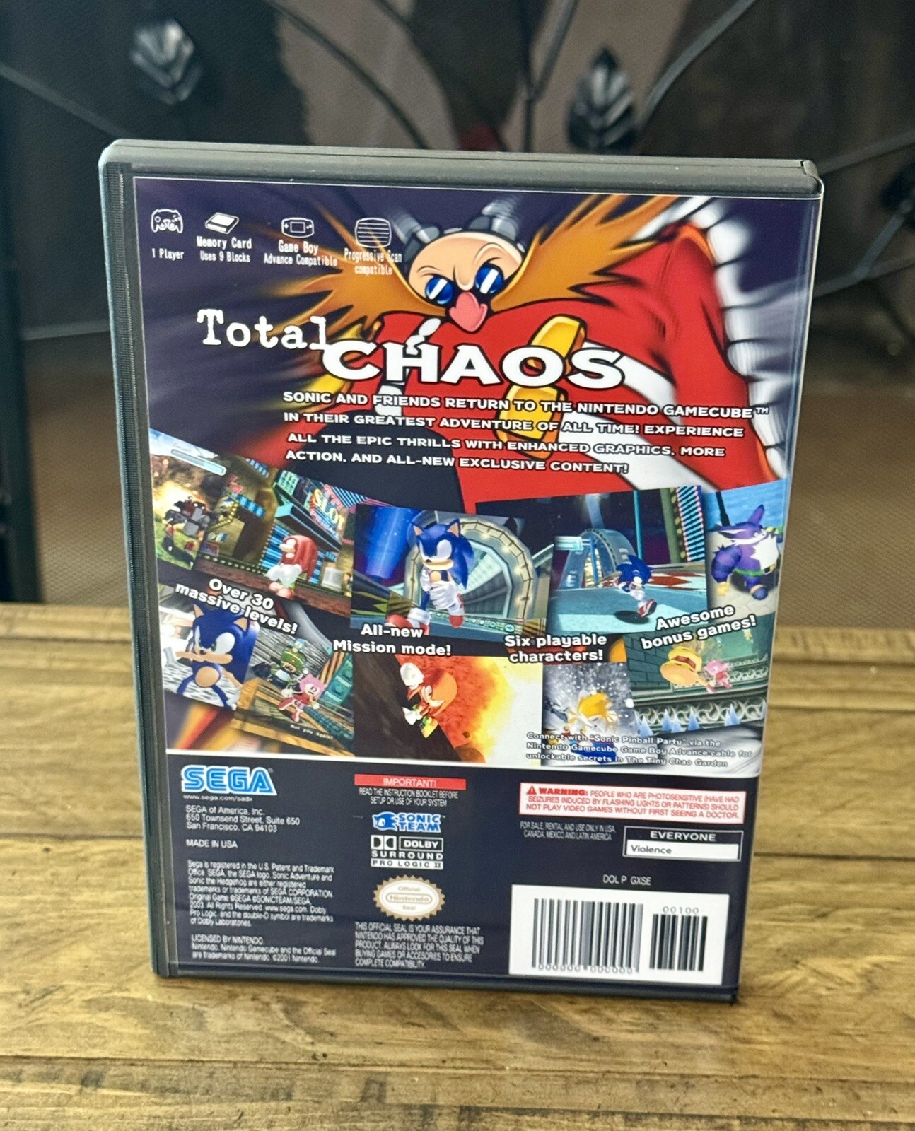 Sonic Adventure DX Director's Cut (Nintendo GameCube) *Clean Disc* New ...