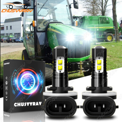 2 Super Bright LED light bulbs For Deere 1023E 1025R 1026R work / rear ...